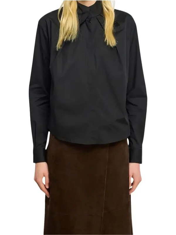 SEMICOUTURE Blouse With Tie Detail - Black