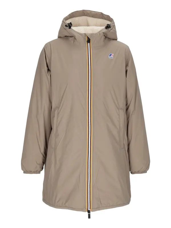 K-WAY Jacinthe Orsetto 3/4 Lunghezza - Light Brown