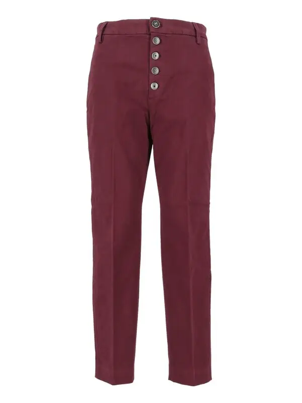 DONDUP Nima Buttoned Trousers - Red