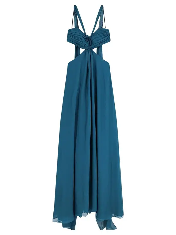 Retrofete Meira Chiffon Gown - Teal