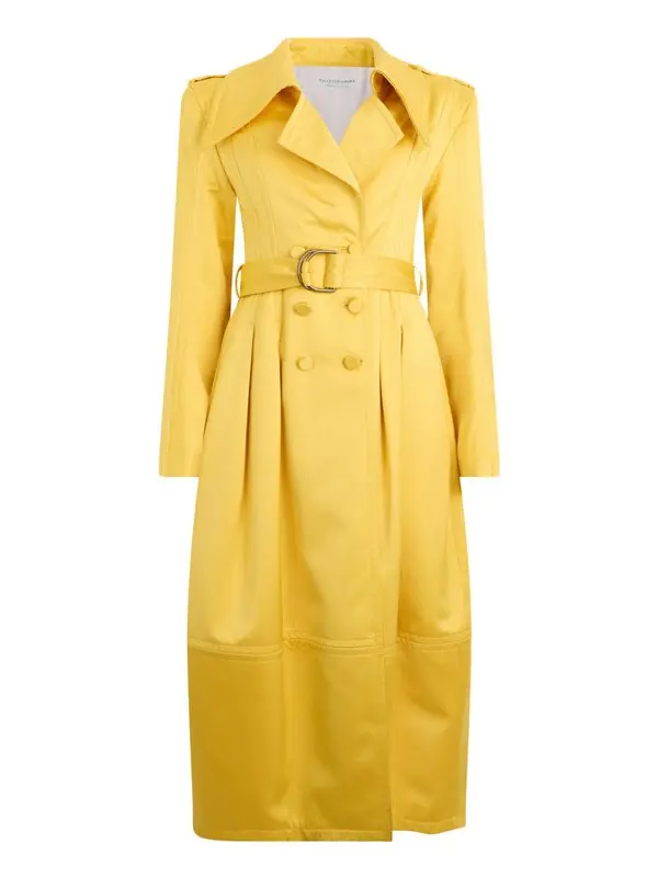Philosophy Di Lorenzo Serafini Belted Trench Coat - Yellow