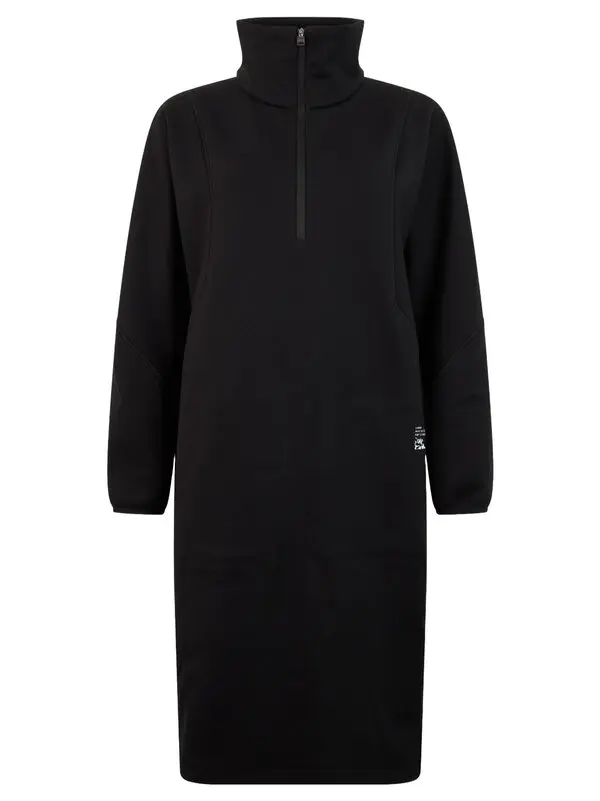 Herno Zip-neck Midi Dress - Black