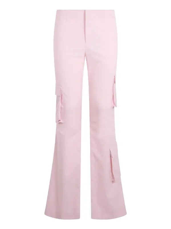 Philosophy Di Lorenzo Serafini High-waisted Flared Cargo Pants - Pink