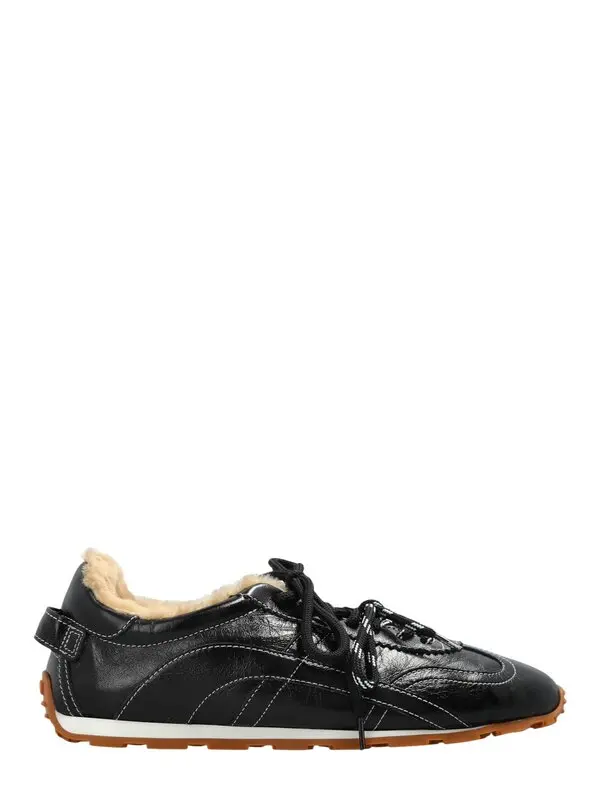 Dsquared2 Round Toe Lace-up Sneakers - Black