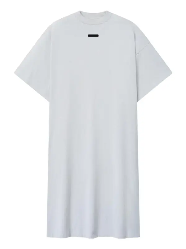 Fear Of God Long T-shirt Dress With Logo Detail - Gray