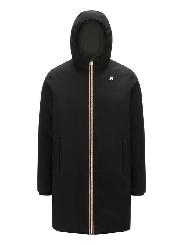 K-WAY Logo Parka - Black