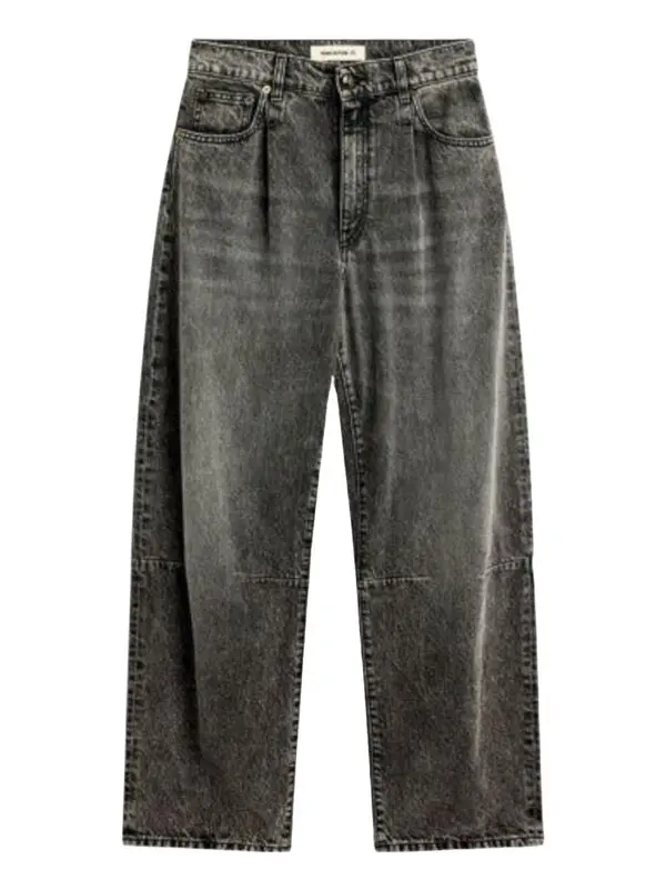 SEMICOUTURE Loose-fit Paneled Jeans - Black