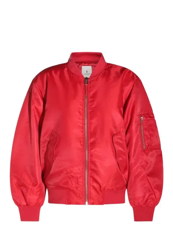ANINE BING Leon Bomber Jacket - Tango Red