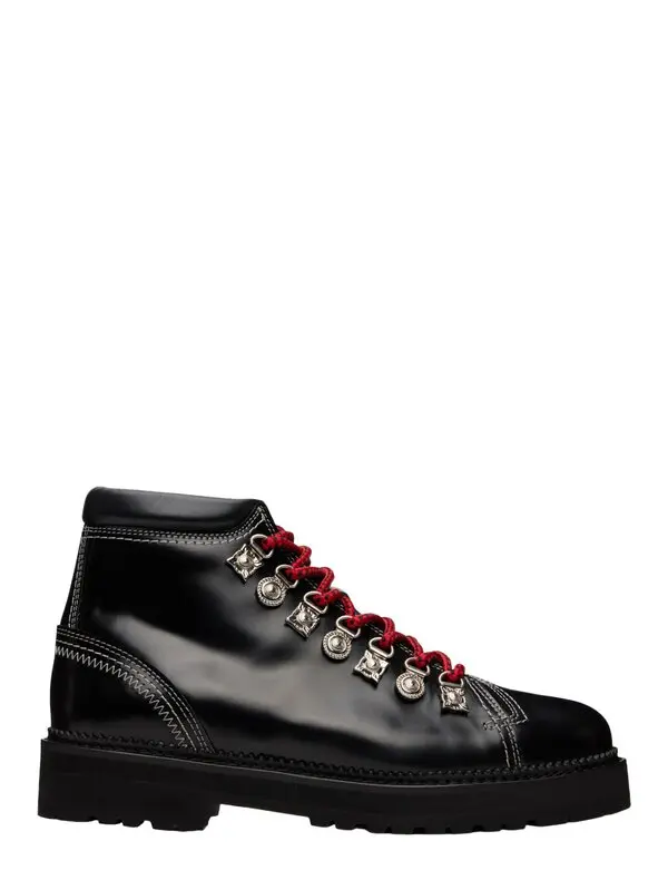 TOGA VIRILIS Lace-up Ankle Boots - Black