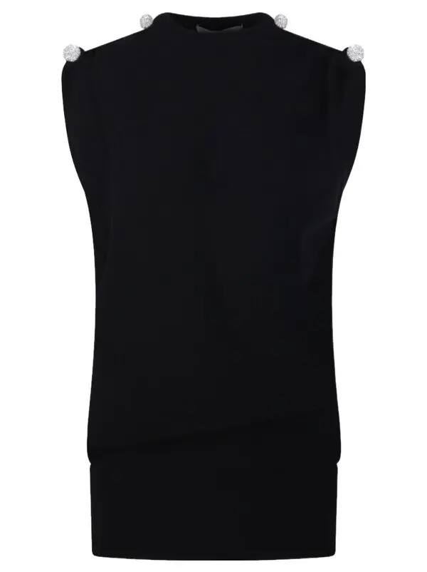 Giuseppe Di Morabito Button-shoulder Knitted Dress - Black