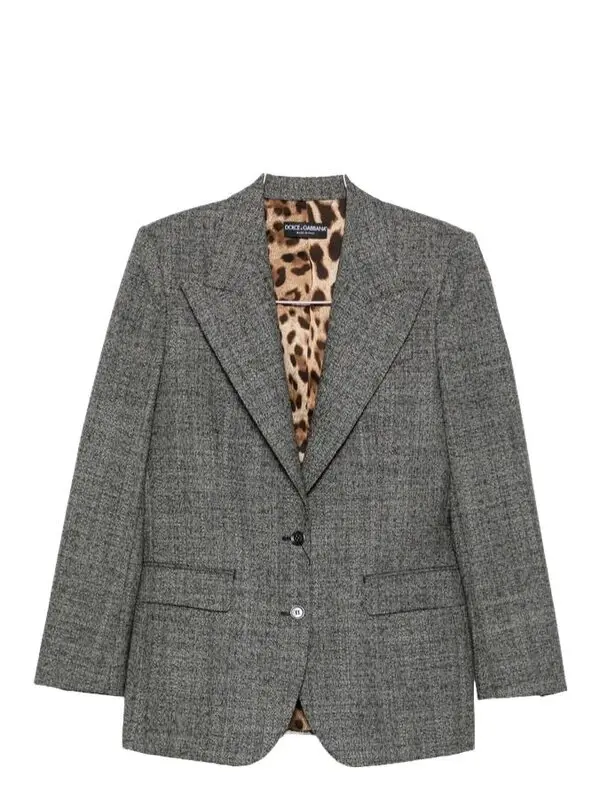 Dolce & Gabbana Long-sleeved Blazer - Black