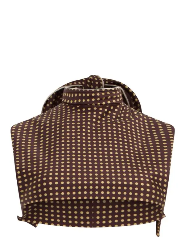 Philosophy Di Lorenzo Serafini Polka Dot Halterneck Top - Brown