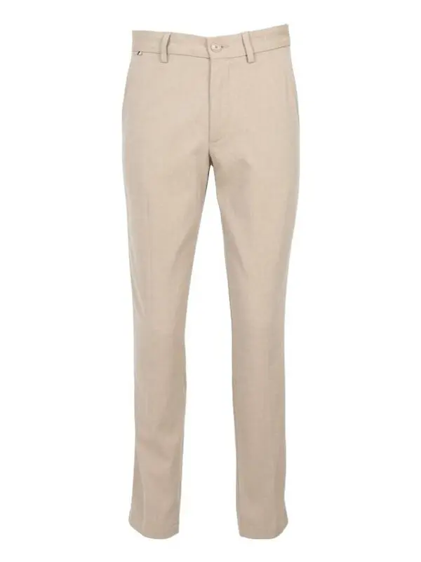 Hugo Boss Belted Casual Pants - Nude