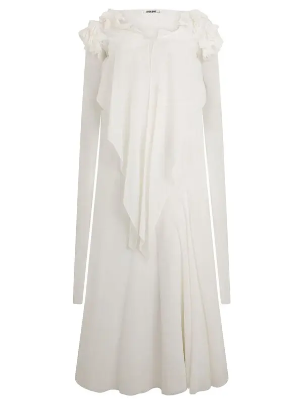 Philosophy Di Lorenzo Serafini Ruffled Midi Dress - White