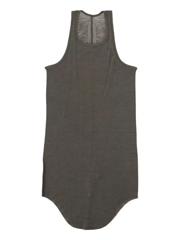 Rick Owens Round Neck Sleeveless Vest - Grey
