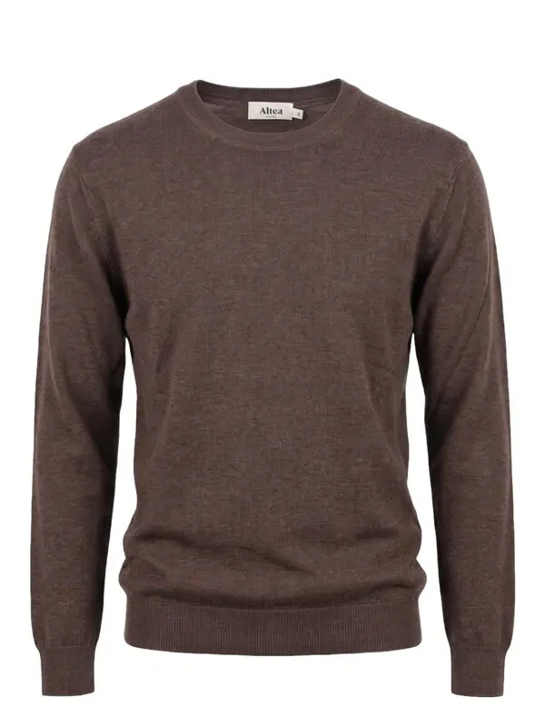 Altea Crew-neck Wool Sweater - Marrone