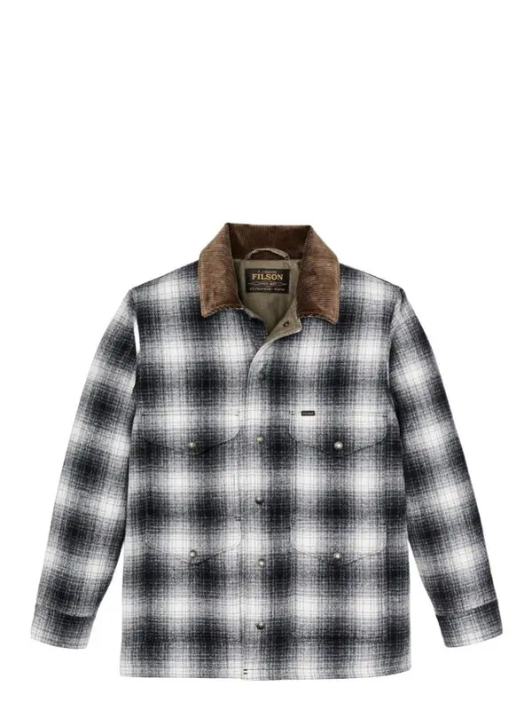 Filson Check-pattern Corduroy-collar Jacket - Carbon Gray Gradient
