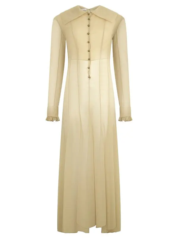 Philosophy Di Lorenzo Serafini Long Sleeve Maxi Dress - Light Neutral