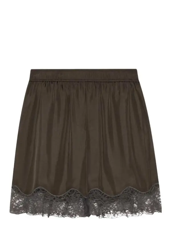 Marella Lace Detail Shorts - Black