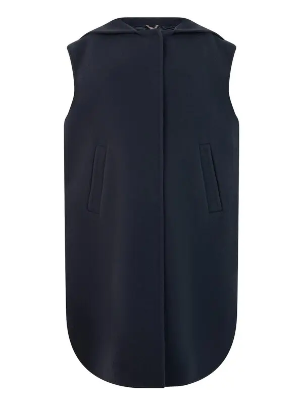Herno Quilted Hooded Gilet - Dark