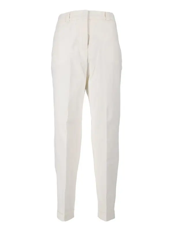 Peserico Tapered-leg Trousers - White