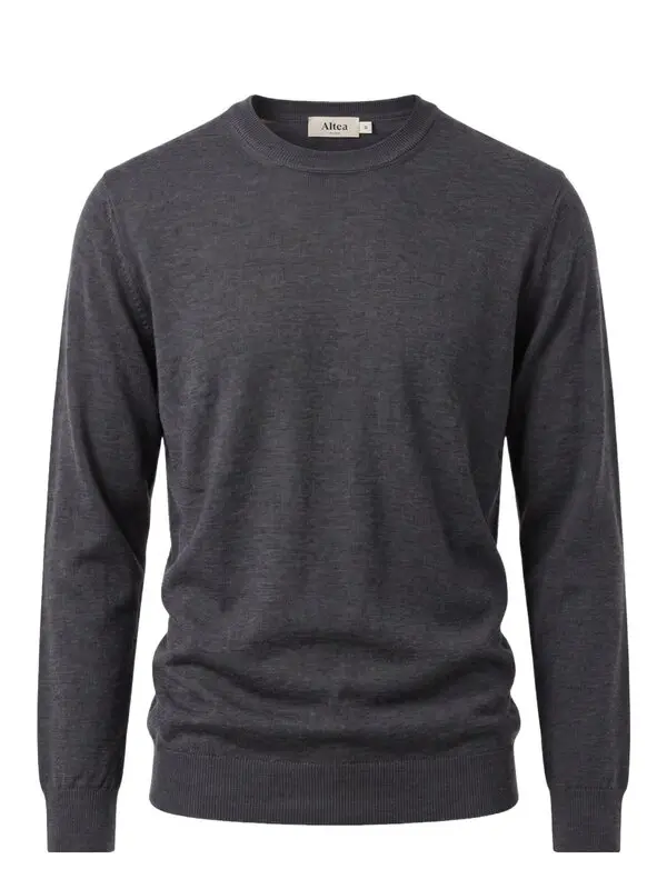 Altea Long Sleeve Crew-neck Sweater - Black