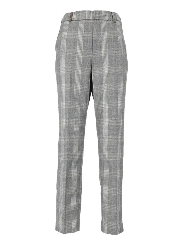Peserico Check Pattern Trousers - No