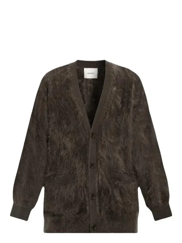 LISA YANG Devean Brushed Knit Cardigan - Brown