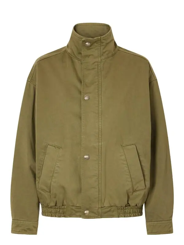 NILI LOTAN Cropped Stand Collar Work Jacket - No