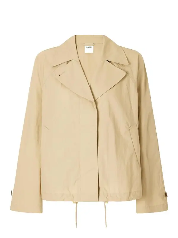 Varley Cropped Trench Jacket - Nude