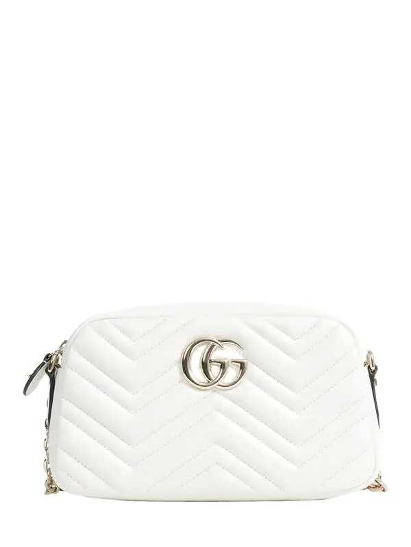 Gucci Gg Marmont Small Camera Bag - White