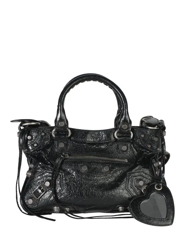 Balenciaga Agneau Arena Neo Cagole City Bag - Black