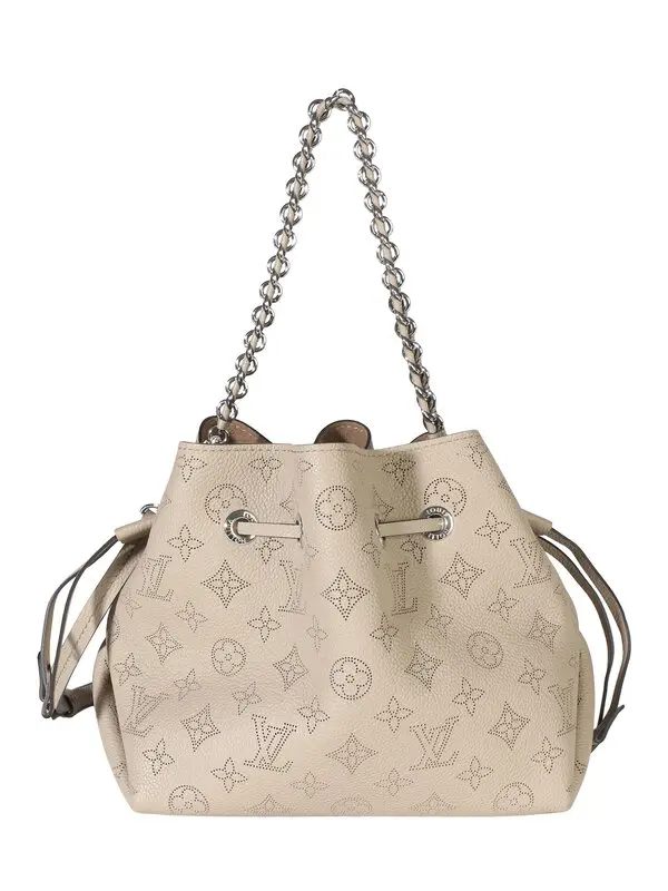 LOUIS VUITTON Galet Monogram Mahina Bella Hobo - Gray