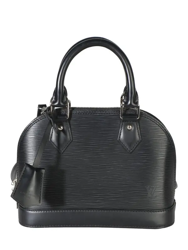 LOUIS VUITTON Epi Alma Bb Leather Handbag - Black