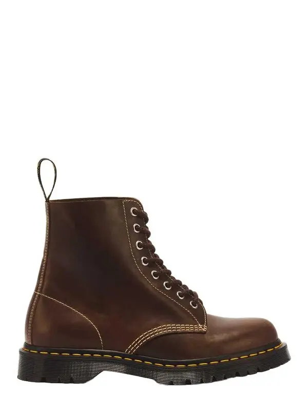 Dr. Martens 1460 Pascal Eye Mayhem Leather Boots - Brown