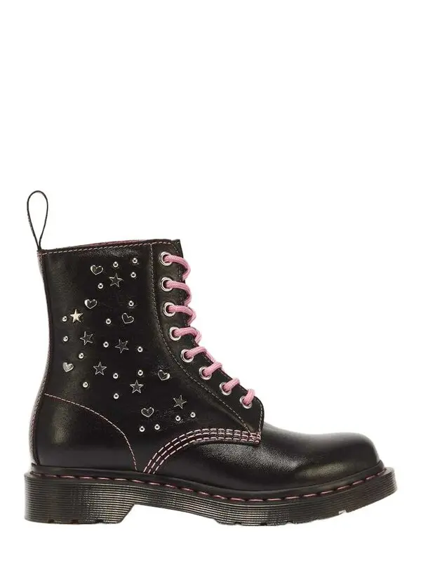 Dr. Martens 1460 Pascal Leather Lace Up Boots - Black