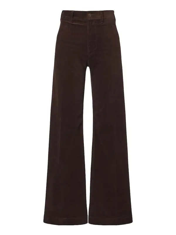 Polo Ralph Lauren Cotton Corduroy Flared Trousers - Brown