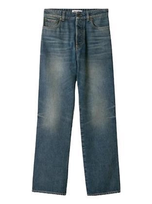Miu Miu Straight Leg Denim Jeans - Bleu