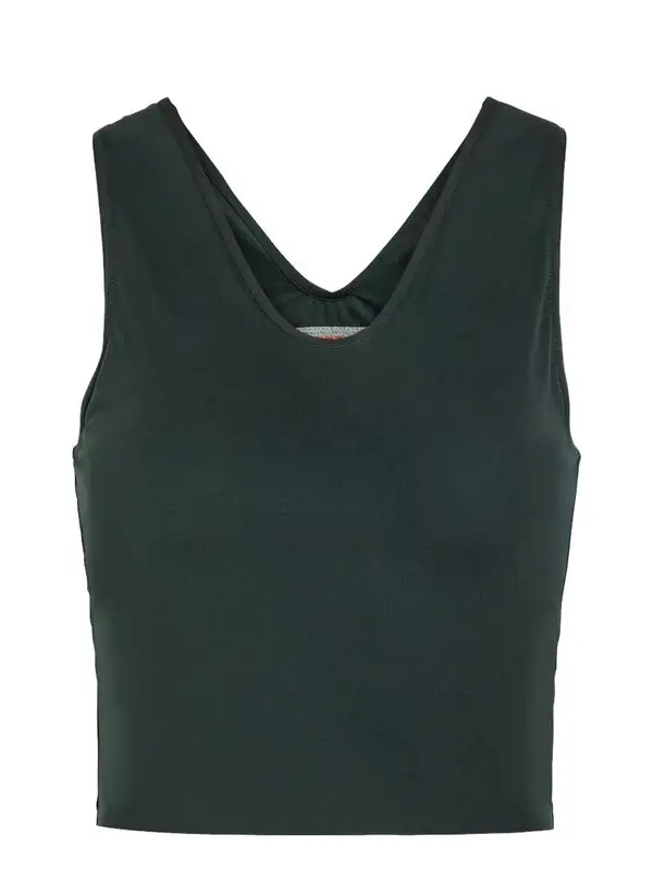 SPENCE Cosmic Racer V-neck Tank Top - Green