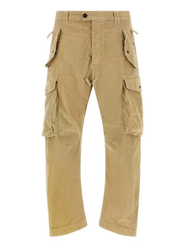 Dsquared2 Corduroy Cargo Pants - Neutrals
