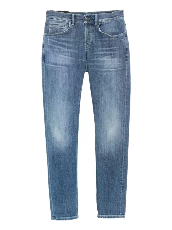 DONDUP Faded Whiskered Jeans - Blue