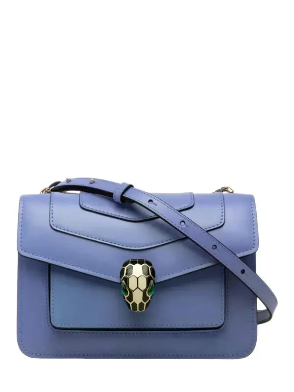 BVLGARI Calfskin Serpenti Forever Crossbody Bag - Purple