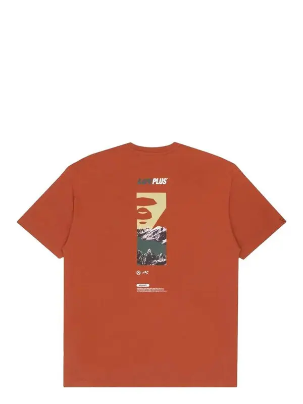AAPE BY *A BATHING APE Moonface Graphic-print T-shirt - Red