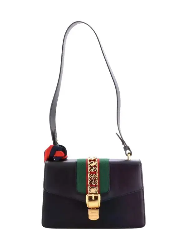 Gucci Sylvie Leather Shoulder Bag - Red