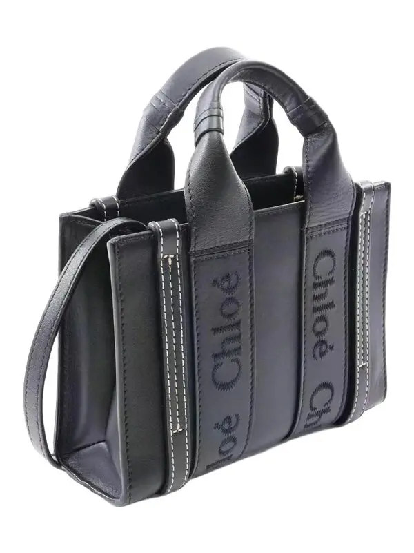 Chloé Mini Woody Satchel - Black