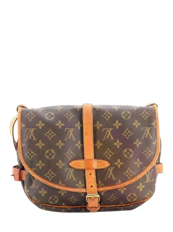 LOUIS VUITTON Monogram Canvas Saumur 30 Crossbody Bag - Brown