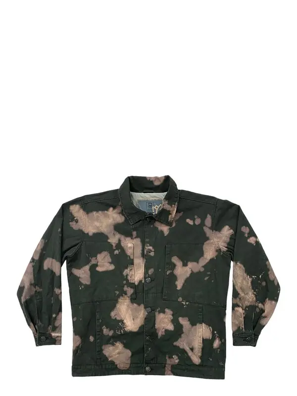 ZASTASTUDIO Color Palette Tie & Dye Denim Jacket - Green
