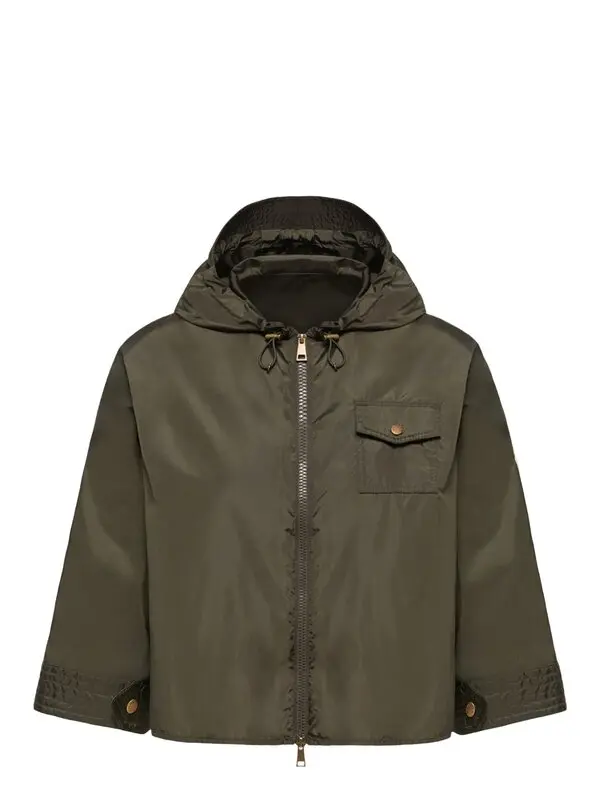 Moncler Hooded Cape - Green