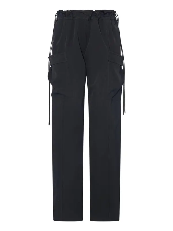 THE ROW Elga Cargo Pants - Black