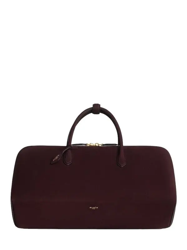 ALAÃA Delta Medium Bag Bordeaux Nubuck - Brown